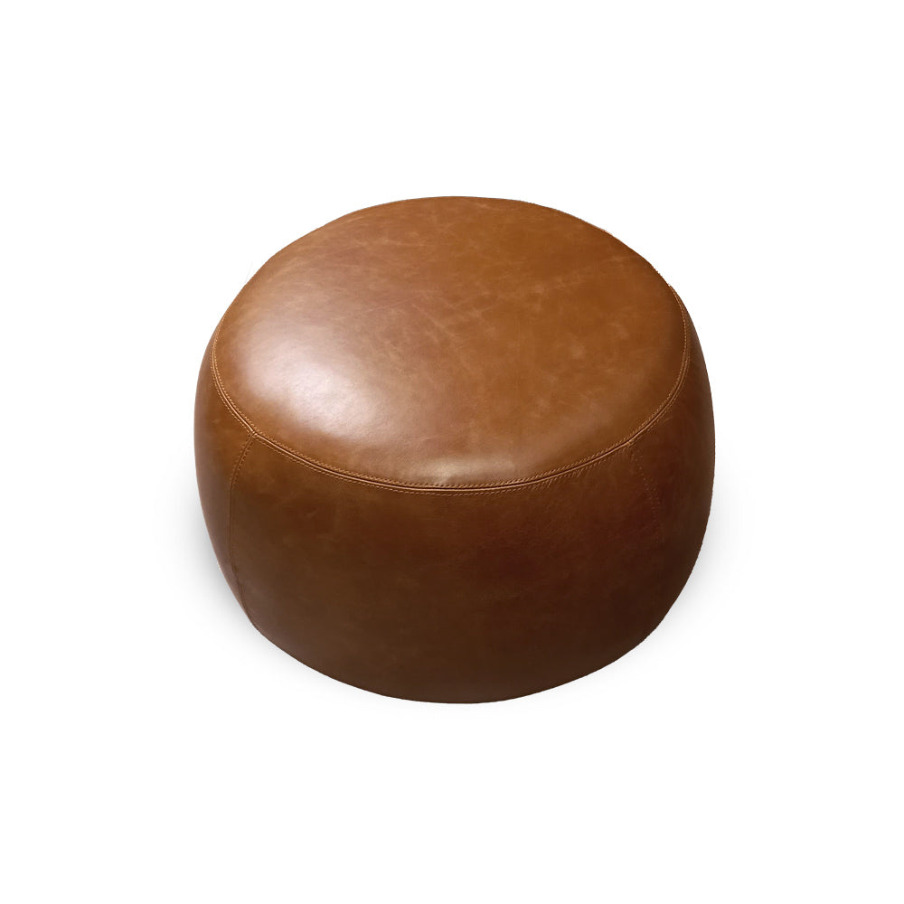 Puff Donna Ø 60 cm Cuero – Manifesto Design Store